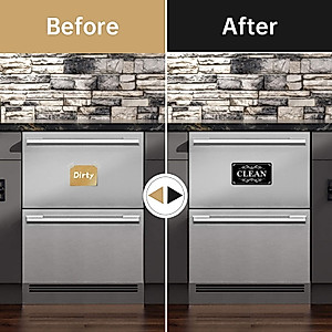Dirty Clean Dishwasher Magnet,Dishwasher Magnet Clean Dirty Sign Magnet for Dishwasher Dish Bin That Says Clean or Dirty Dish Washer Refrigerator for Kitchen Organization and Storage Necessities