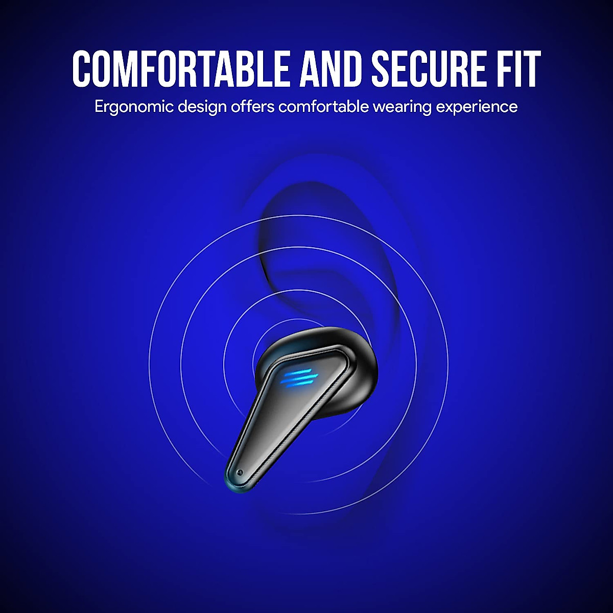 Dartwood True Wireless Gaming Earbuds - Ultra-Low Latency & Quick Bluetooth Pairing Earpods