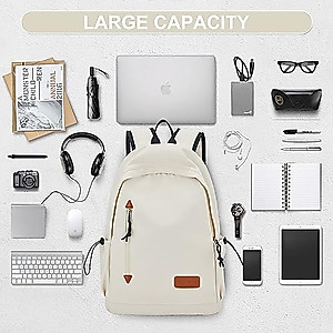 PAUBACK Backpack for Women Men, College School Backpack for Students, Waterproof Causal Backpack Book Bag for Girls Boys Teens, Carry on Travel Backpack Rucksack for High School