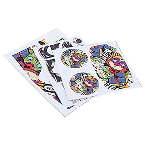 Mxzzand Scratchesproof, VR Headset Stickers, Comfortable, High Performance, VR Controller Headset Stickers,for Oculus Quest 2 Vr Gaming Glasses(Monster League)