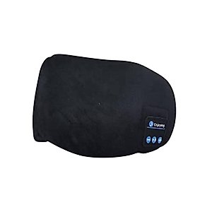 Bluetooth Shading Eye Mask Sleep Bluetooth Eye Mask Talking On The Phone Music Sleep Eye Mask 17.7x4.5in (Black)