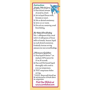 Earth's Best Organic Infant Cereal, Whole Grain Rice, 8 oz. Box