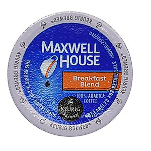 Maxwell House Breakfast Blend Coffee, K-CUP Pods,100 count