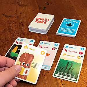 Crazy Cake Card Game for Kids and Adults - Family Fun - Board Game Night - Collect Ingredients to Build Your Cake and Sabotage Rival Bakers - Ages 8+