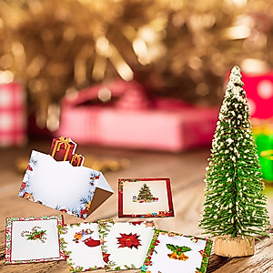 36 Pieces Christmas Place Cards for Table Holiday Name Cards Rustic Table Name Cards Christmas Place Card Holders Colorful Birthday Place Cards for Christmas Holiday Dinner Party (Elegant Style)