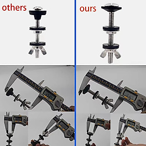 4 PCS Toilet Tank to Bowl Bolts Repair Kit, 5/16 * 3.15 inch Stainless Steel Heavy Duty Rustproof Toilet Tank Bolts