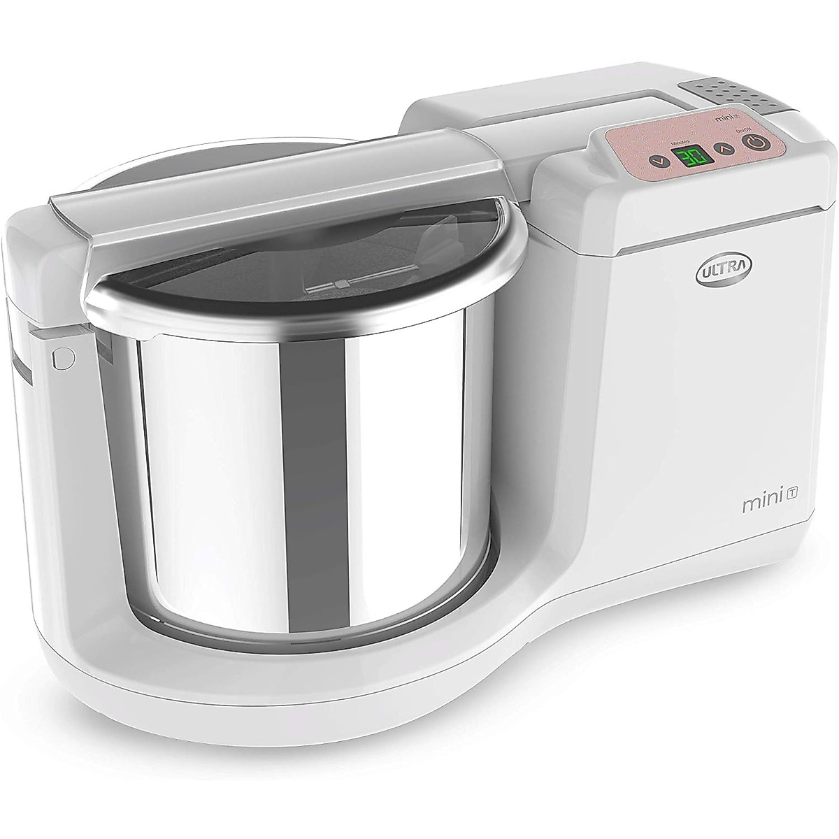 Ultra Mini T Table Top 1.25L Stone Wet Grinder with Atta Kneader & Digital Timer, 110-volt