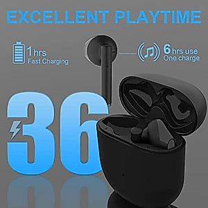 Wireless Earbuds Bluetooth 5.3 Wireless Ear Buds Headphones Built in Mic Noise Cancelling Air Buds with 36Hrs Charging Case IPX7 Waterproof Deep Bass for Android/Samsung/Apple iPhone Earbuds