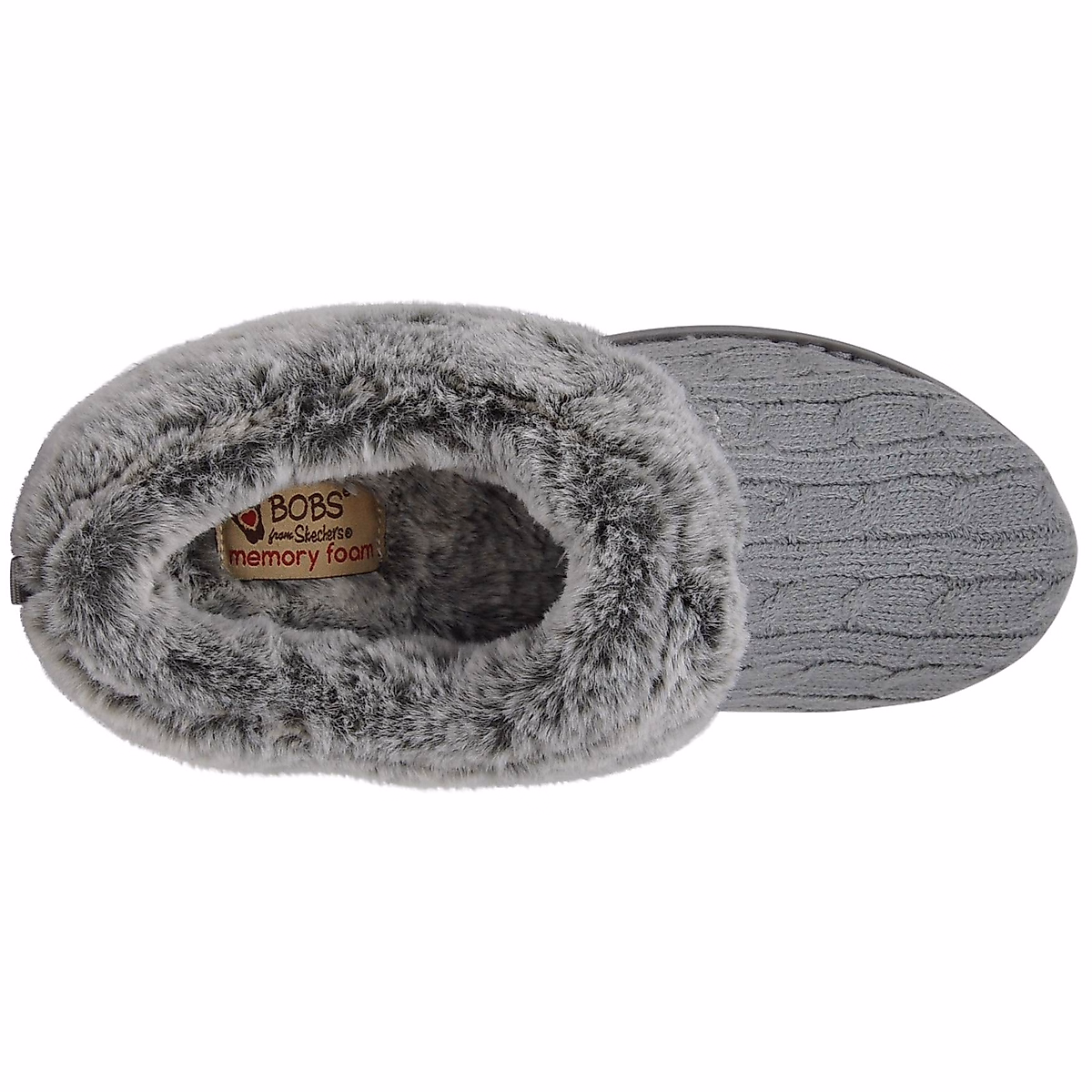 Skechers BOBS from Women's Keepsakes Delight Slipper, Grey, 9 M US