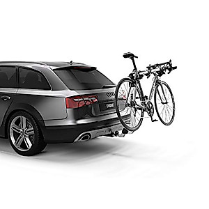 Thule Helium Pro Hanging Bike Rack - Carries 3 Bikes - Lightweight Hitch Bike Rack - Fits 2" and 1.25" receivers - Quick Tool-Free Installation - Tilts for Trunk Access - 112lb Load Capacity