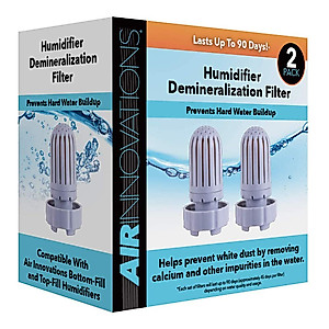 Air Innovations HUMIDIF Humidifier Demineralization Filters-Plastic-Set of 2, Silver
