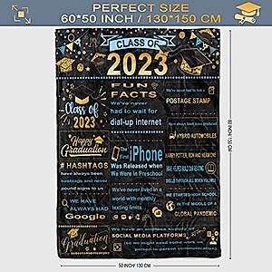 Shanfeirui Graduation Gifts, Graduation Gifts for Her, Graduation Gifts for Him, Graduation 2023, 2023 Graduation Blanket, 2023 Graduation Gifts, Graduation Gift Throw Blankets 50" × 60"