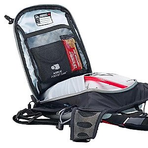 USWE Airborne - Hydration Pack with Hydration Bladder, Bounce Free Backpack for MTB, Cycling, Mountain Biking (9L, Black/Gray)