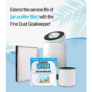 FilterTech Fine Dust Goalkeeper - DIY Filter Saver for Samsung Air Purifier AX70J7100WTD/AX70J7101WTD/AX70K7080WFD/AX80K7050WWD/AX80K7051WDD/AX80K7580WFD : Additional Protection, Filter Life Extension