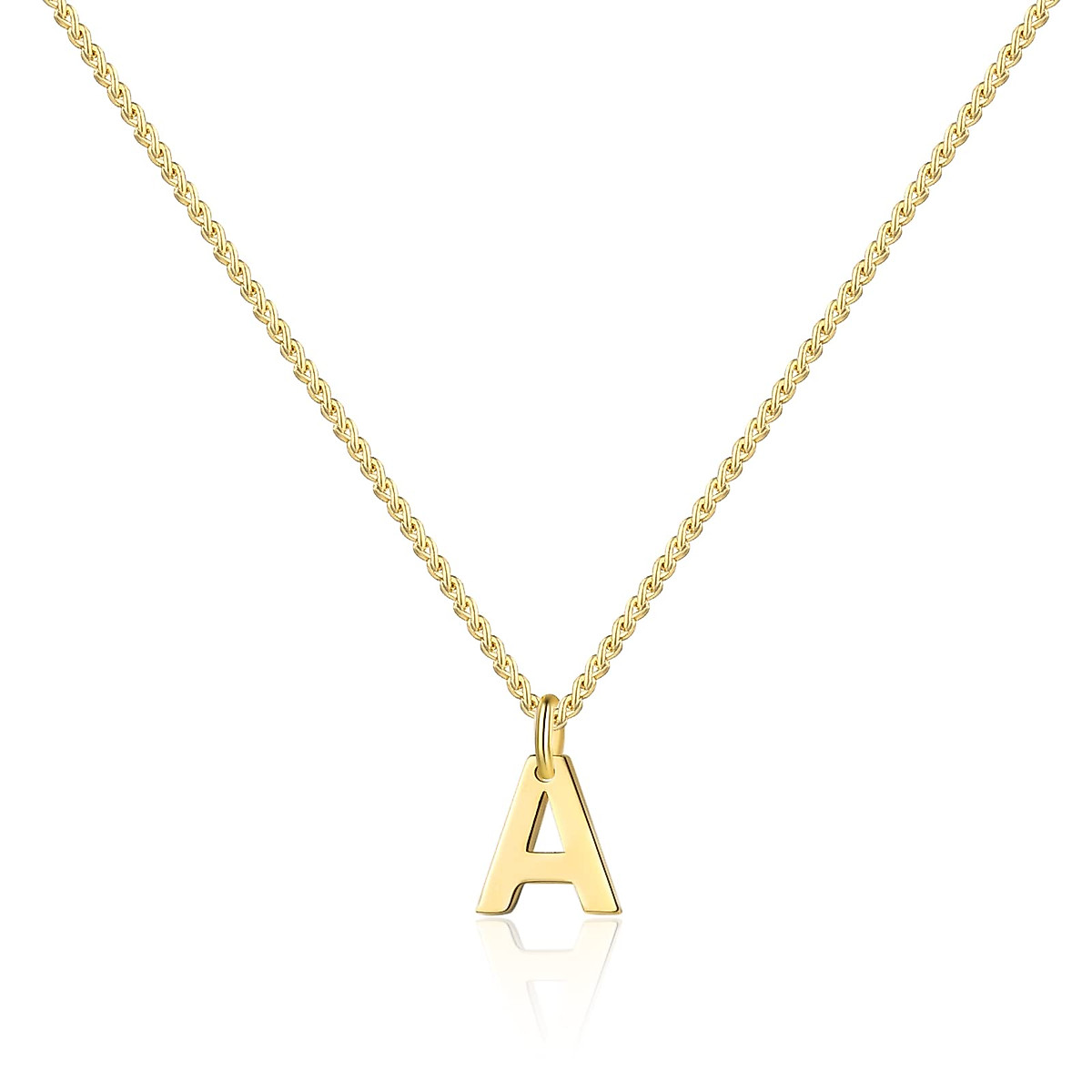 FISSEN JEWELRY Initial Necklaces for Women Trendy Letter Necklace 14K Gold Plated Initial Choker Necklace Dainty Gold Necklace Personalized Gifts for Women Girls