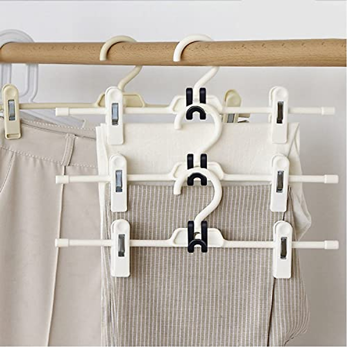 Clothes Hanger Connector Hooks, Cascading Hangers Hooks Space Saving for Clothes Hanger, Closet Organizer Space Savers 60 Pack