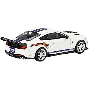 Truescale Miniatures Shelby GT500 Dragon Snake Concept Oxford White w/Blue Stripes & GraphicsEd to 4200 pcs 1/64 Diecast Model Car by True Scale MGT00318