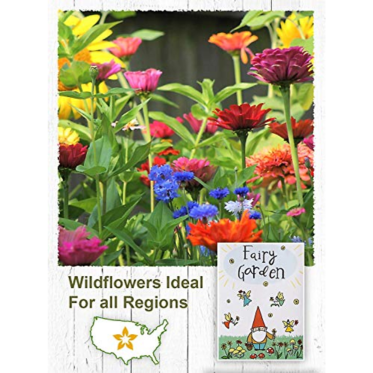 American Meadows Wildflower Seed Packets "Fairy Garden" Party Favors for Guests (Pack of 20) - Wildflower Seed Mix, Plant Year-Round, Great Gift for Hostesses, Showers, Weddings, Thank You