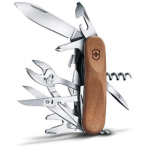 Victorinox - Victorinox EvoWood S557 - Swiss Army Pocket Knife - Walnut 85 mm - 18 Tools