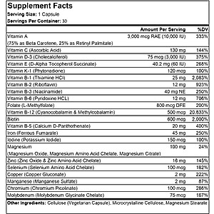 ProCare Health | Bariatric Multivitamin | Special 45 | Capsule | 30 Count | One a Day | 1 Month Supply