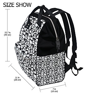 Top Carpenter Diaper Nappy Bag Travel Backpack Mommy Bag Much Pandas for Mom Dad M