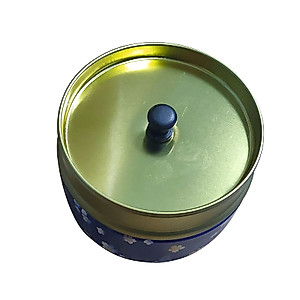 Topwon Body Powder Container with Powder Puff for Baby Women Talc Free Dusting Loose Powder Case Home Travel Powder Box (2 Pack)