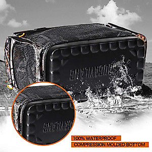 Sougayilang Fishing Tackle Bags Water-Resistant Fishing Tray Bags - Portable Fishing Organizer Shoulder Satchel - Suitable for 3600 3700 Tackle Box- Camouflage -Standard Bag