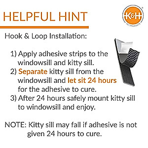 K&H Pet Products Kitty Sill Fleece, Cat Window Perch Unheated - 14 X 24 Inches