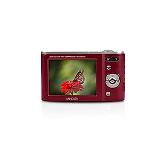 Minolta MND20 44 MP / 2.7K Ultra HD Digital Camera (Red)
