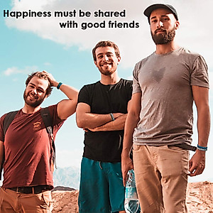 Jeka Handmade Braided Woven Friendship Bracelets Fashion 6 Pcs Bulk Men Cool Wrist Bracelet for Gift Rakhi for Brother Graduation Gifts for Him Bracelets