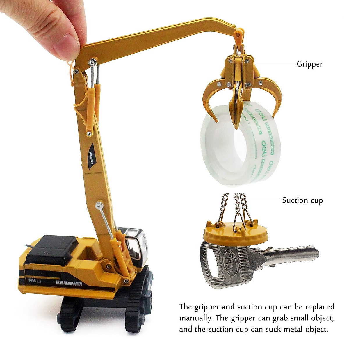 Tipmant Children Kids Alloy Die-cast Model Toy Material Handling Vehicle Diecast Truck Miniature Car Metal 1:87 Gift