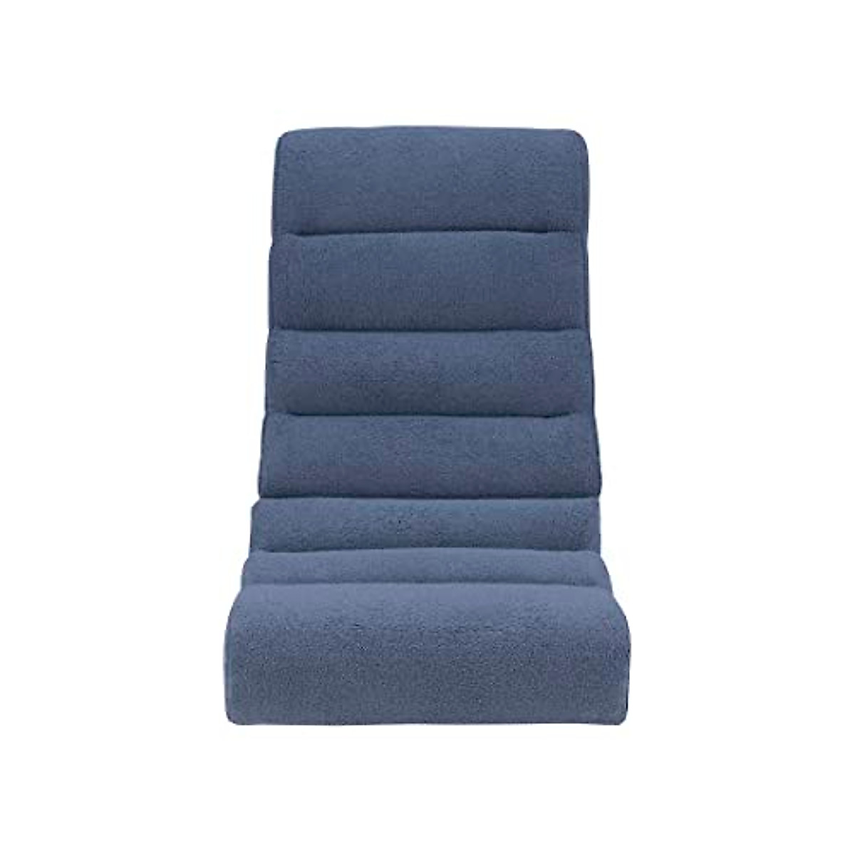 Linon Blue Sherpa Lars Gaming Rocking Chair, 8.25" Seat Height