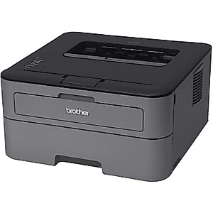 Brother Monochrome Laser Printer with Duplex Printing, 2400 x 600 DPI, up to 27 Pages per Minute, Automatic Duplex (2-Sided) Printing, Compact HL-L2300d