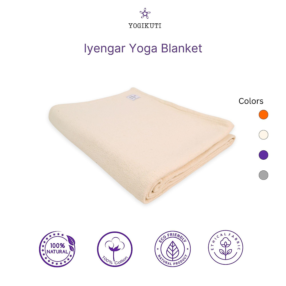 Yoga Blanket set of Two, Cotton Yoga blanket, Iyengar Yoga Blanket, Blanket for Restorative yoga, Handwoven yoga blanket