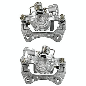AutoShack Rear Brake Calipers Assembly Pair Set of 2 Driver and Passenger Side Replacement for Lincoln Zephyr 2007-2012 MKZ 2006-2012 Ford Fusion 2006-2013 Mazda 6 2006-2011 Mercury Milan FWD BC2996PR
