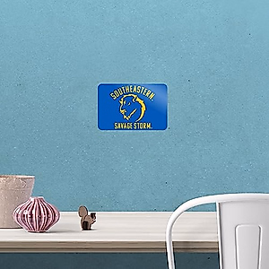 Southeastern Oklahoma State University Savage Storm Logo Home Business Office Sign - Window Sticker - 4" x 6" (10.2cm x 15.2cm)