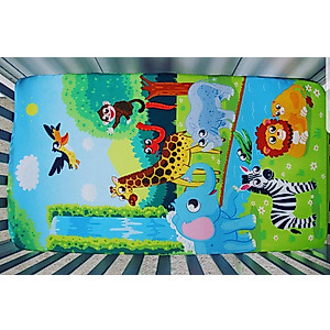 Crib Sheet Set Premium 4 Pack Colorful, Soft Breathable Cotton & Tencel,, Fade Resistant, Fitted Standard Baby/Toddler Mattress Sheets, Gift Set for Baby Boys/Girls