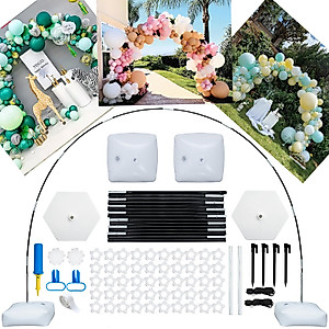 Balloon Arch Stand,Balloon Arch Kit 10 Ft Adjustable,Balloon Arch Frame with Base,for Baby Shower,Gender Reveal,Wedding,Birthday,Christmas Party Supplies Decorations.