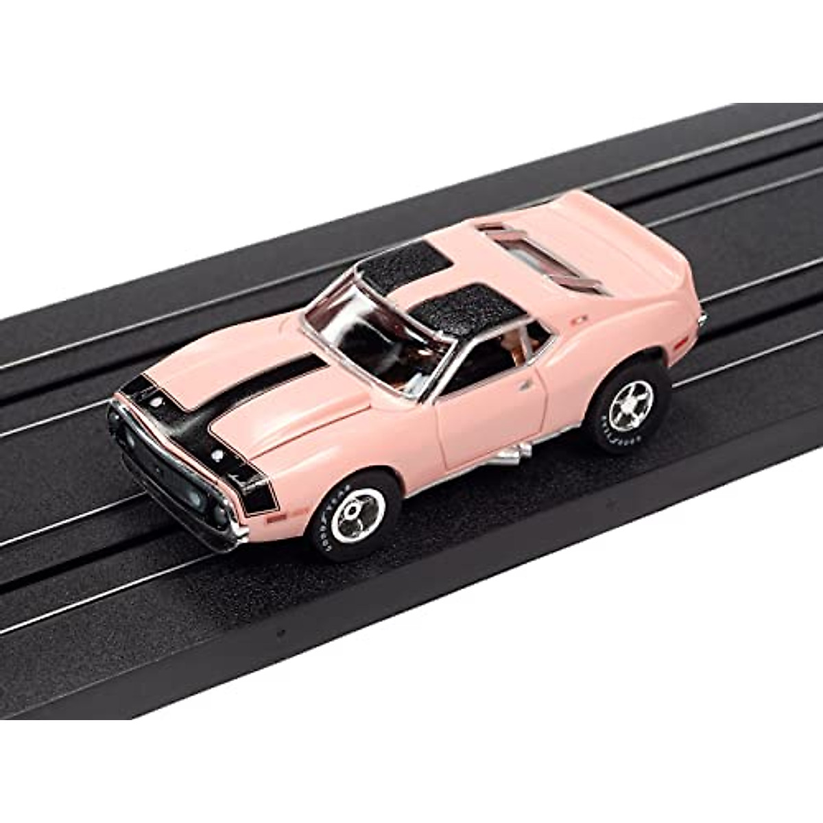 Auto World Xtraction R35 1971 AMC Javelin AMX Pink HO Scale Slot Car