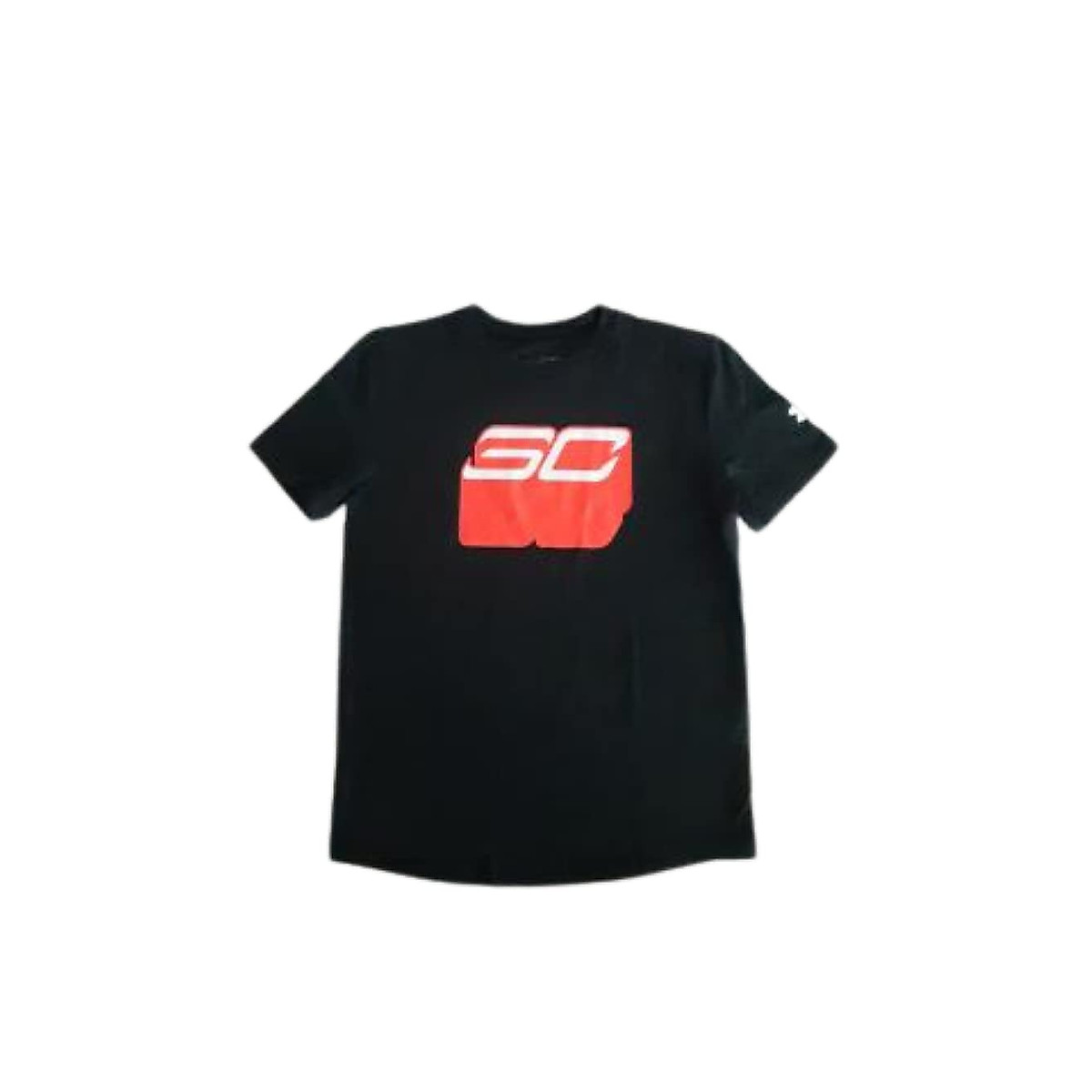 Under Armour Boys' SC30 Curry Wordmark T-Shirt (as1, Alpha, x_l, Regular, Black/Orange 001, X-Large)