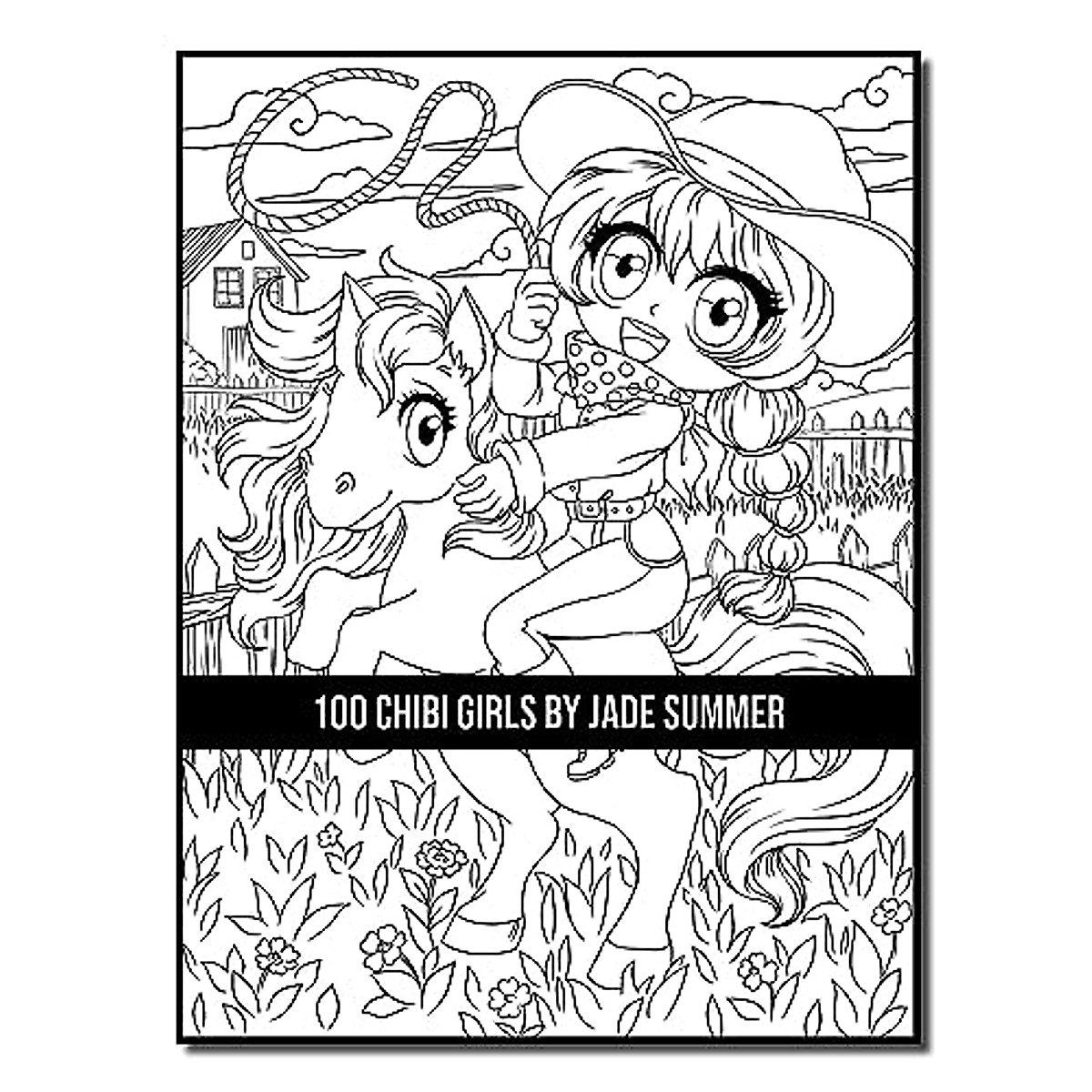 100 Chibi Girls: An Adult Coloring Book Collection with Cute Girls, Fantasy, Horror, Christmas, and More!