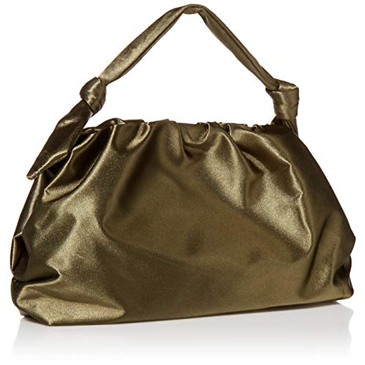 The Drop Women's @lucyswhims Satin Knotted Handle Bag, Capers, One Size