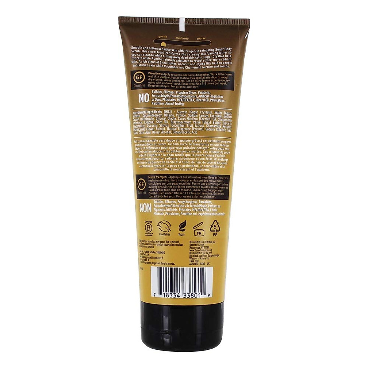 DESERT ESSENCE Hydrating Sugar Body Scrub, 198 ML