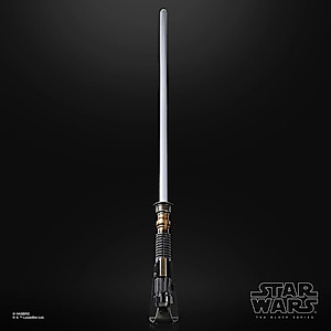 STAR WARS The Black Series OBI-Wan Kenobi Force FX Elite Lightsaber with Advanced LED and Sound Effects, Adult Collectible Roleplay Item, Multicolored (F3906)
