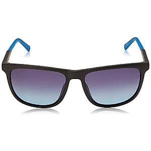 Timberland Men's TBA9269 Polarized Rectangular Sunglasses, Matte Black, 58mm