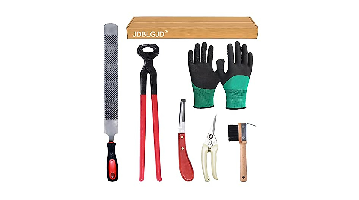 UJD Professional Farrier Tool Kit for Horses