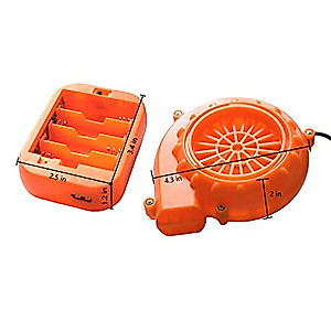 Longteng USB Mini Fan Blower for Inflatable Costume Fan or Mascot Head Game Clothing, Orange