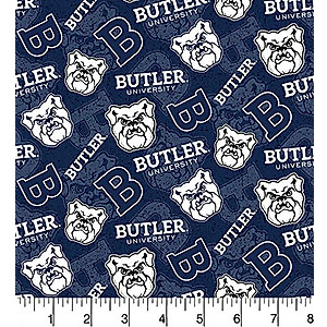 SYKEL ENTERPRISES Butler University Cotton Fabric with New Tone ON Tone Design Newest Pattern