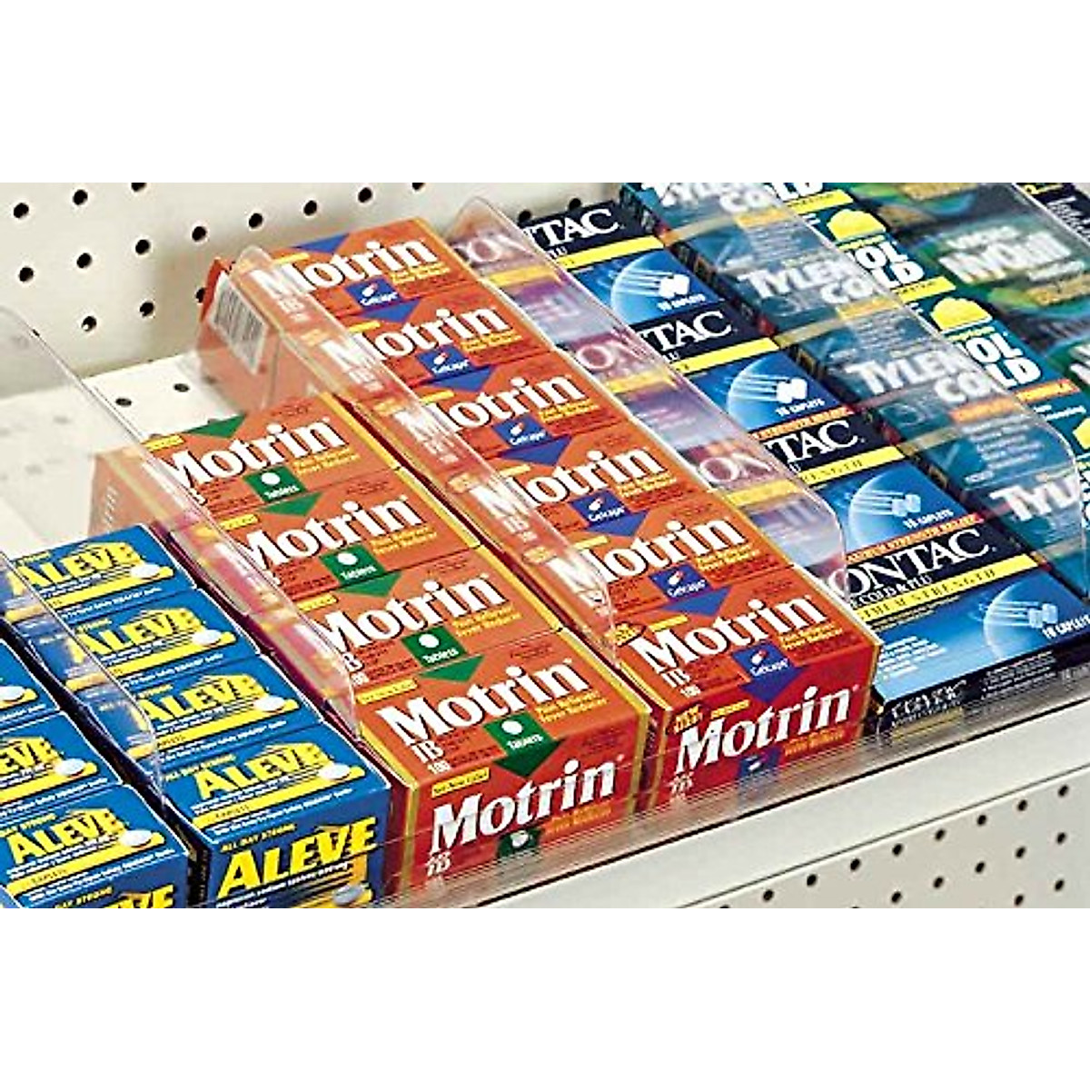 Lightweight T Shaped Transparent PVC Plastic Shelf Divider - Free Standing Organizer - 10 Pack