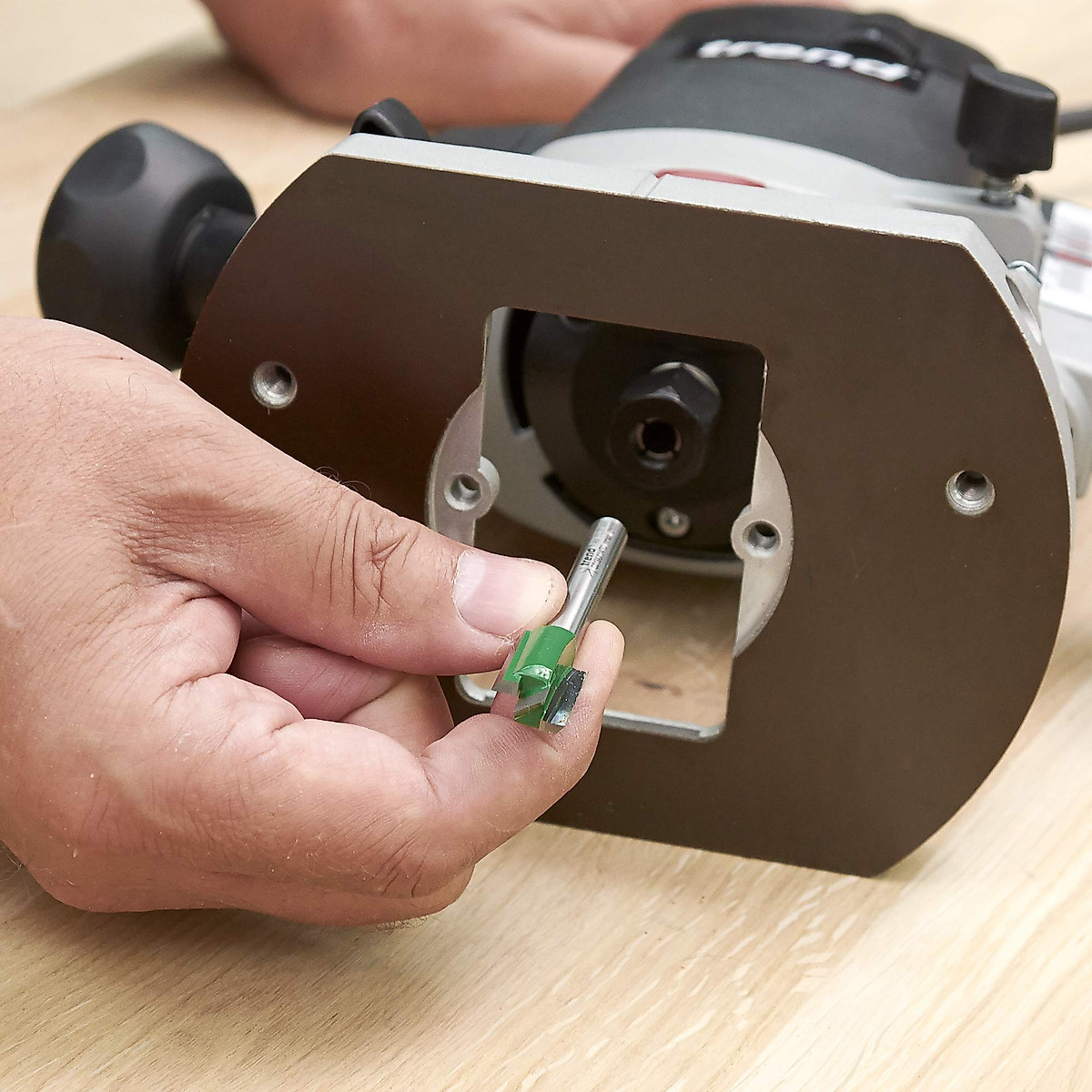 Trend CraftPro Straight Two Flute Router Cutter Bit, 1/4 Inch Shank, 15/32" Cut Diameter & 3/4" Cut Length, Tungsten Carbide Tipped, C019AX1/4TC